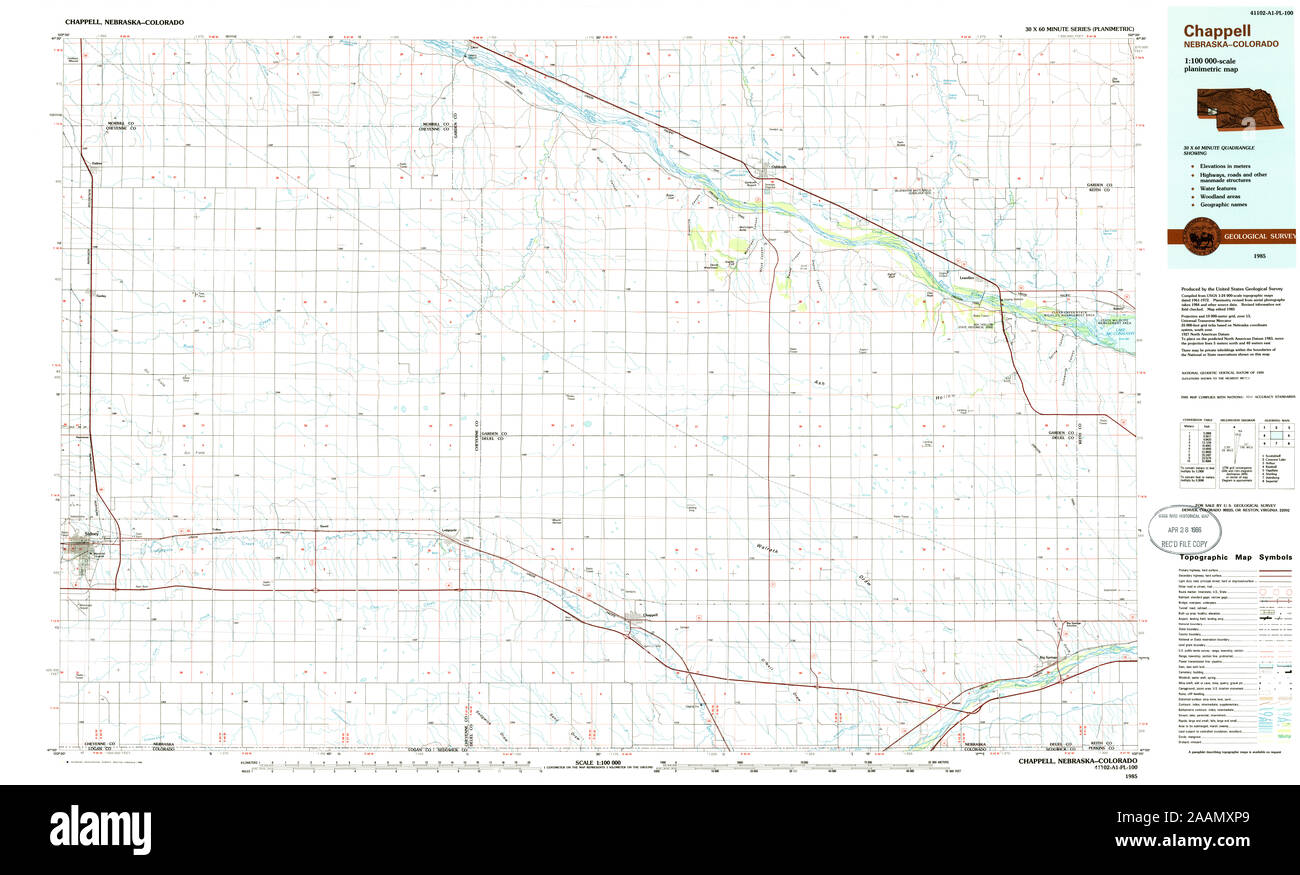 Map of chappell hi-res stock photography and images - Alamy