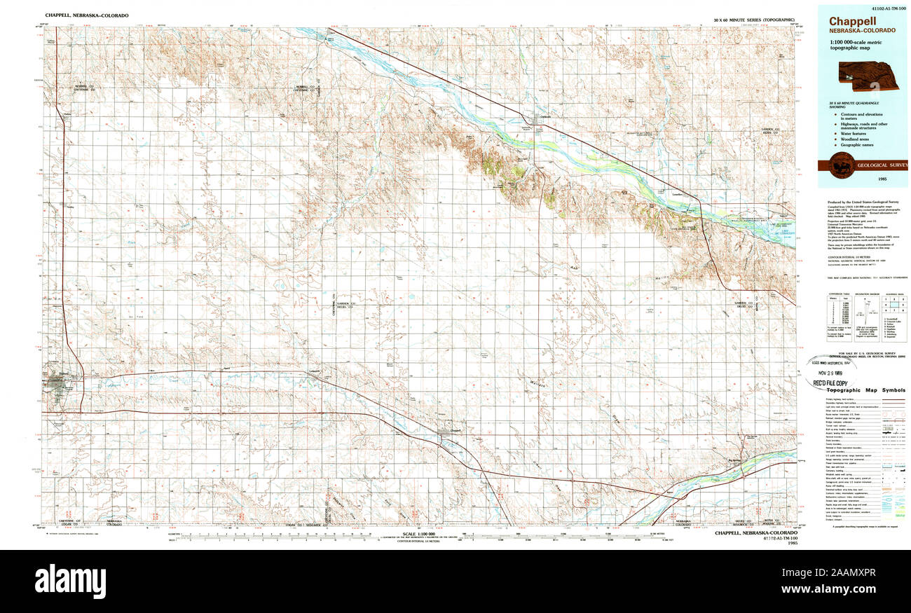 Map of chappell hi-res stock photography and images - Alamy