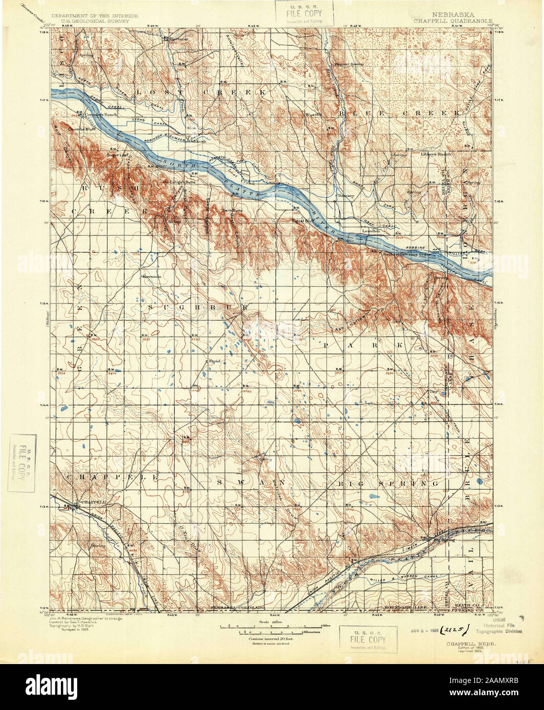 Map of chappell hi-res stock photography and images - Alamy