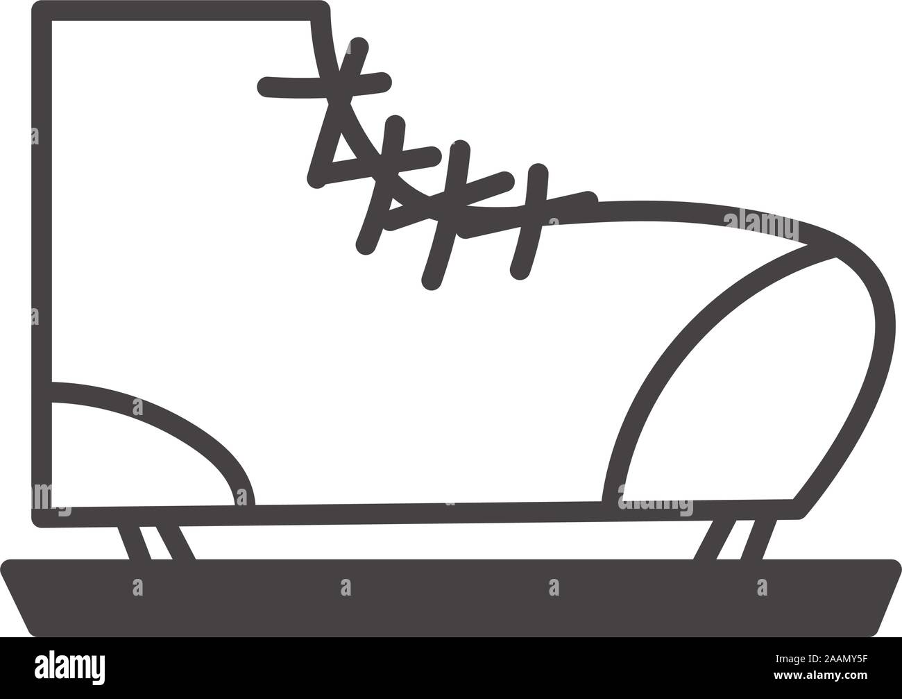 snow skate boot isolated icon Stock Vector Image & Art - Alamy