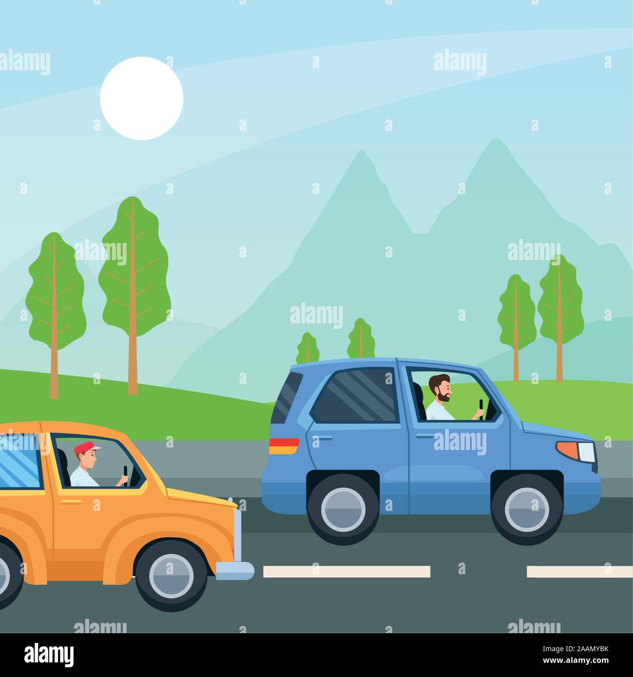 People driving cars vector design Stock Vector Image & Art - Alamy