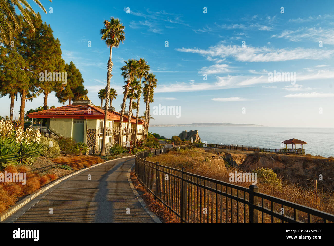 Coastal trail at at Shell beach, Pismo beach area, California Coastline ...