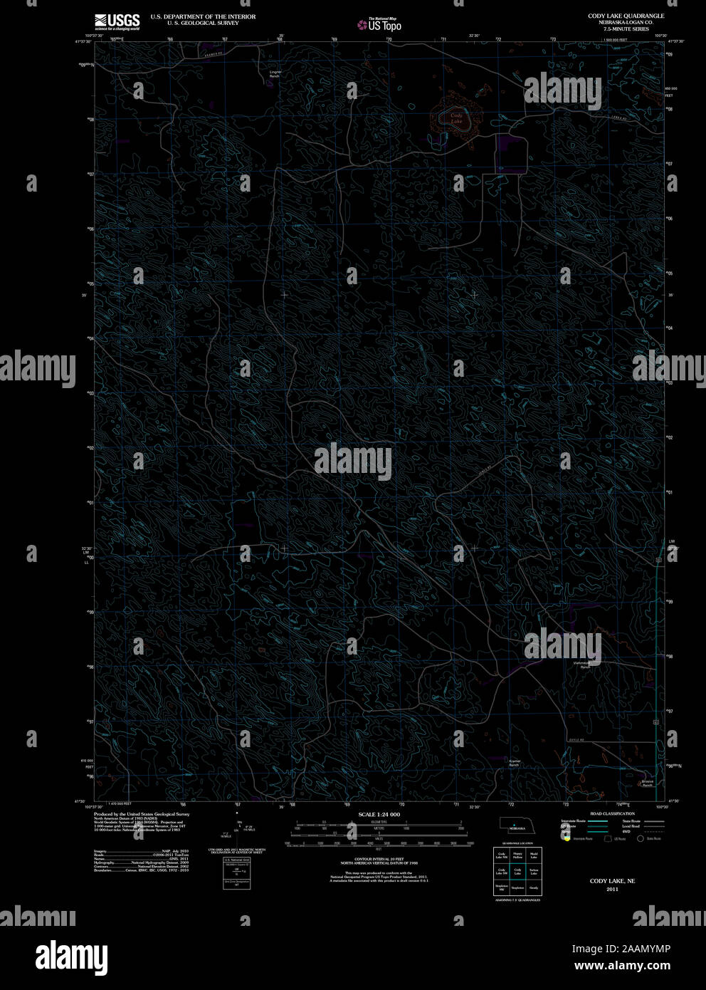 Cody nebraska map hi-res stock photography and images - Alamy