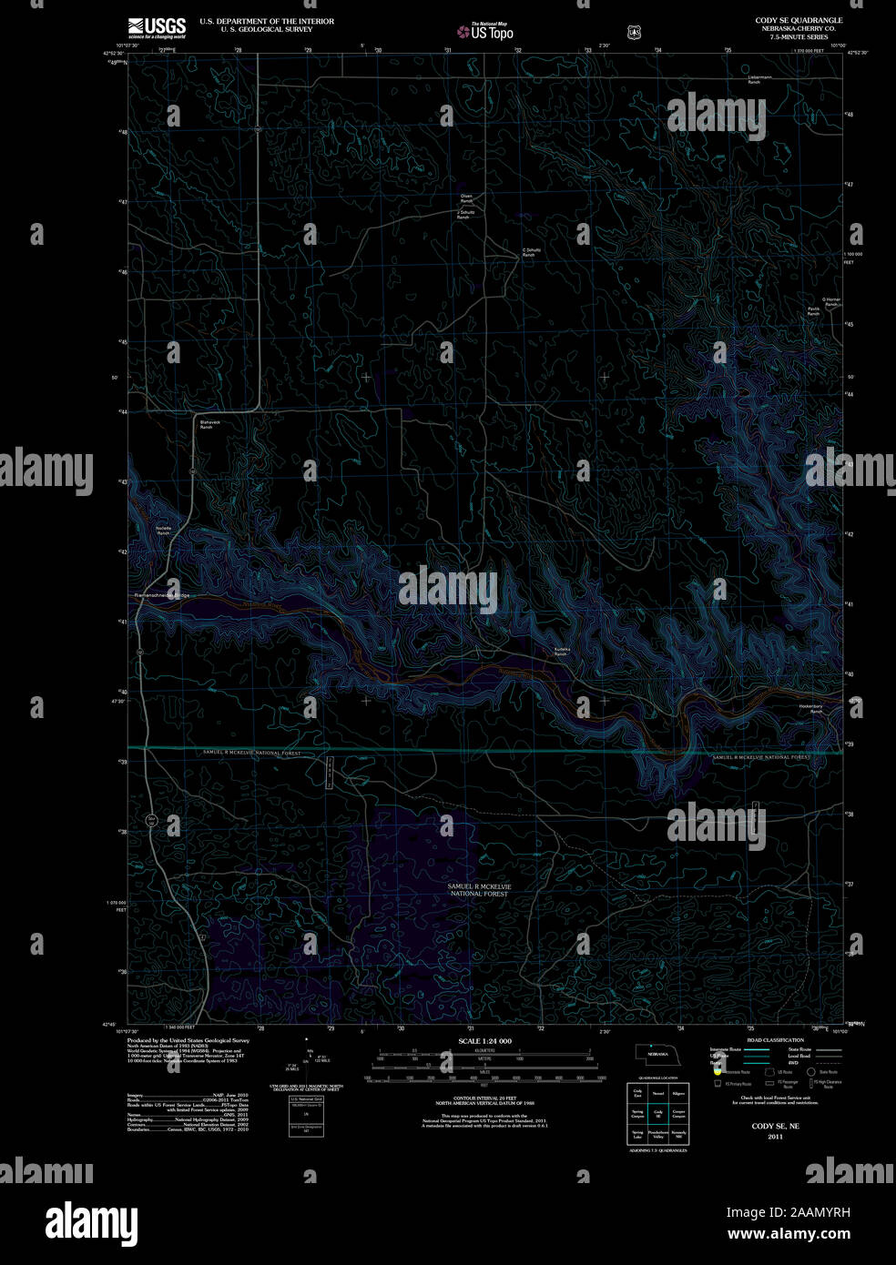 Cody nebraska map hi-res stock photography and images - Alamy