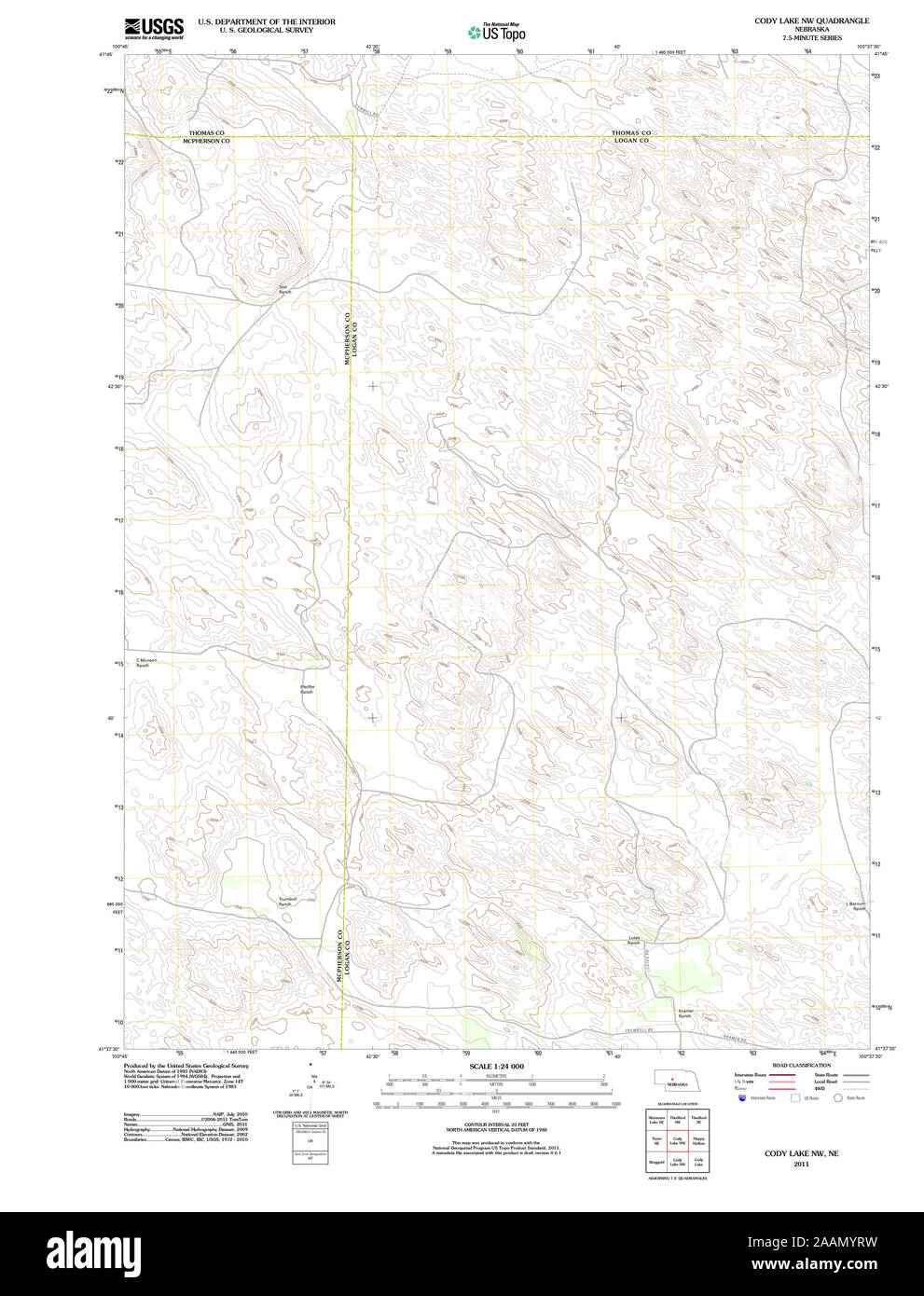 Cody nebraska map hi-res stock photography and images - Alamy