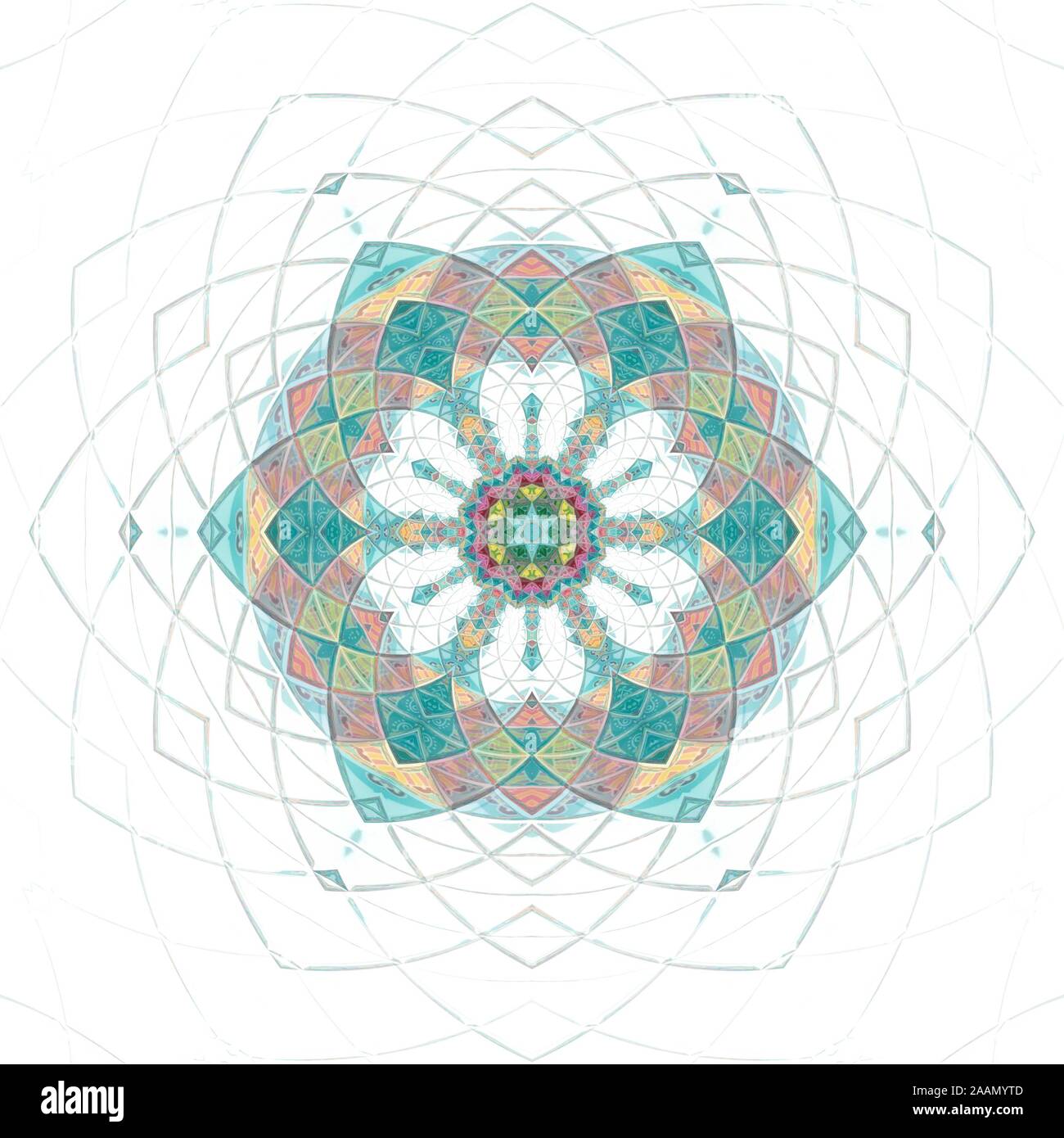 Shade green hexagon pattern hi-res stock photography and images - Alamy
