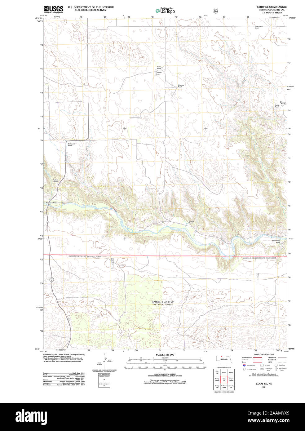 Cody nebraska map hi-res stock photography and images - Alamy