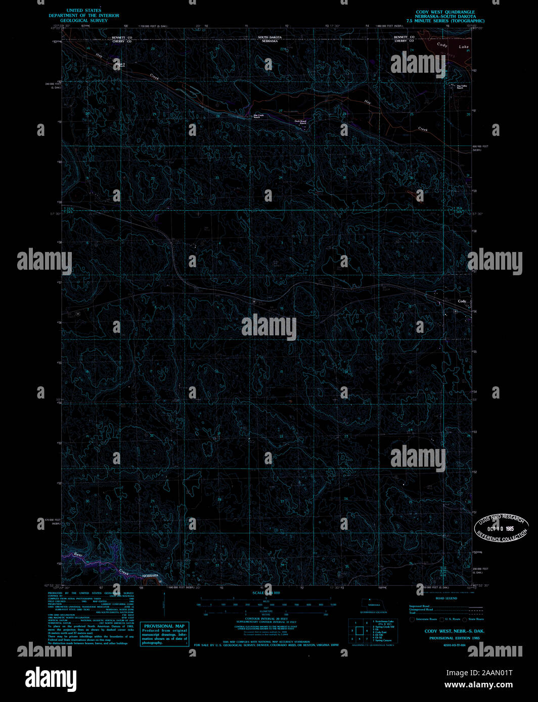 Cody nebraska map hi-res stock photography and images - Alamy