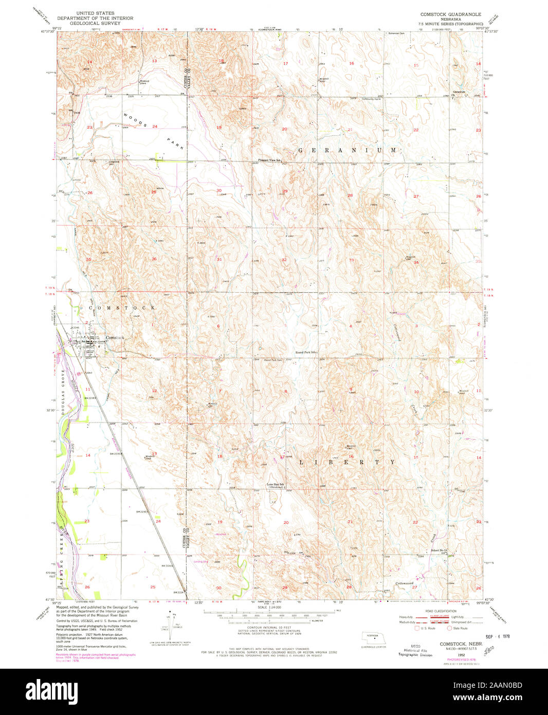 Map of comstock hi-res stock photography and images - Alamy