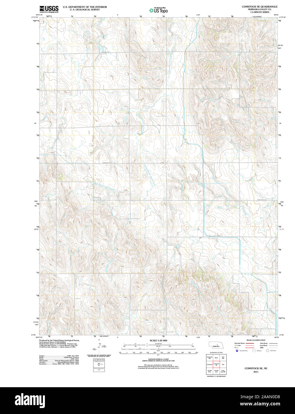 Map of comstock hi-res stock photography and images - Alamy
