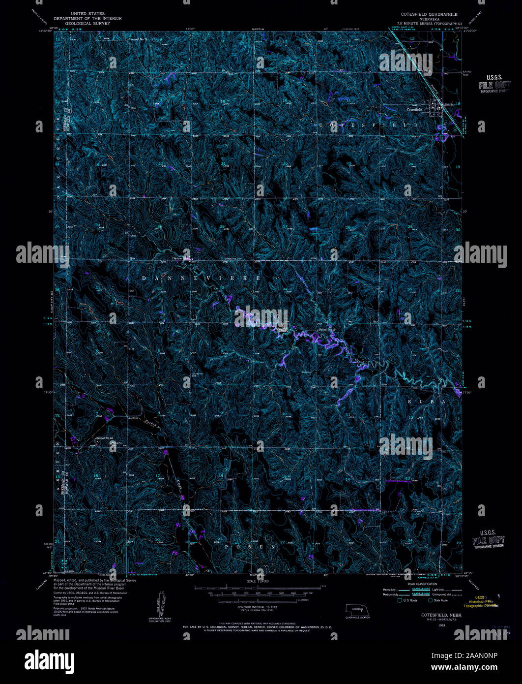 Cotesfield map hi-res stock photography and images - Alamy