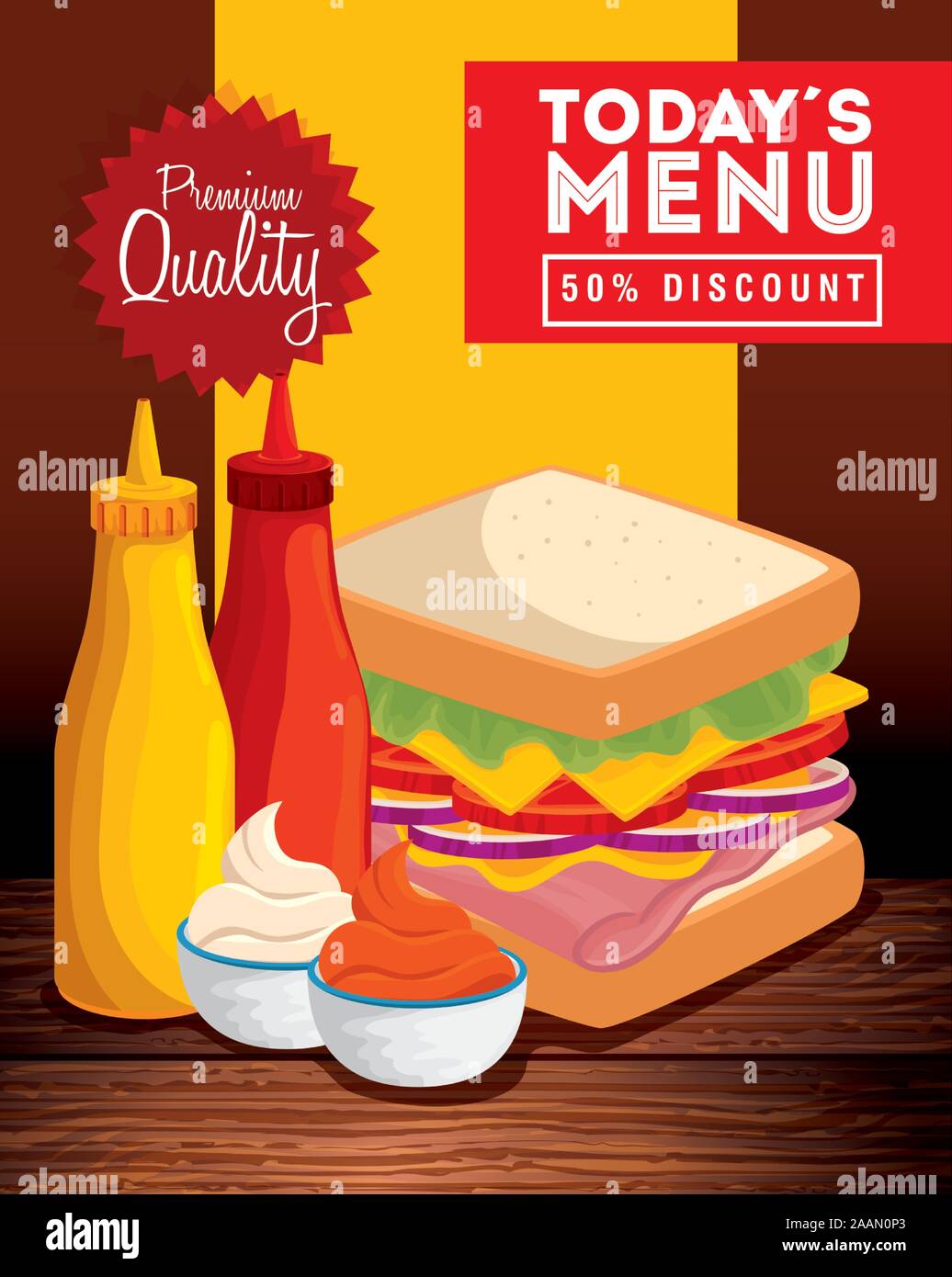 Quality dining food Stock Vector Images - Alamy
