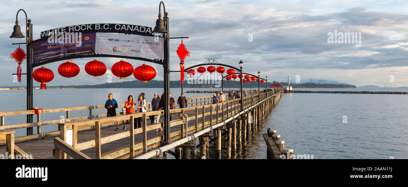 White Rock, British Columbia, Canada - September 9, 2019: Beautiful ...