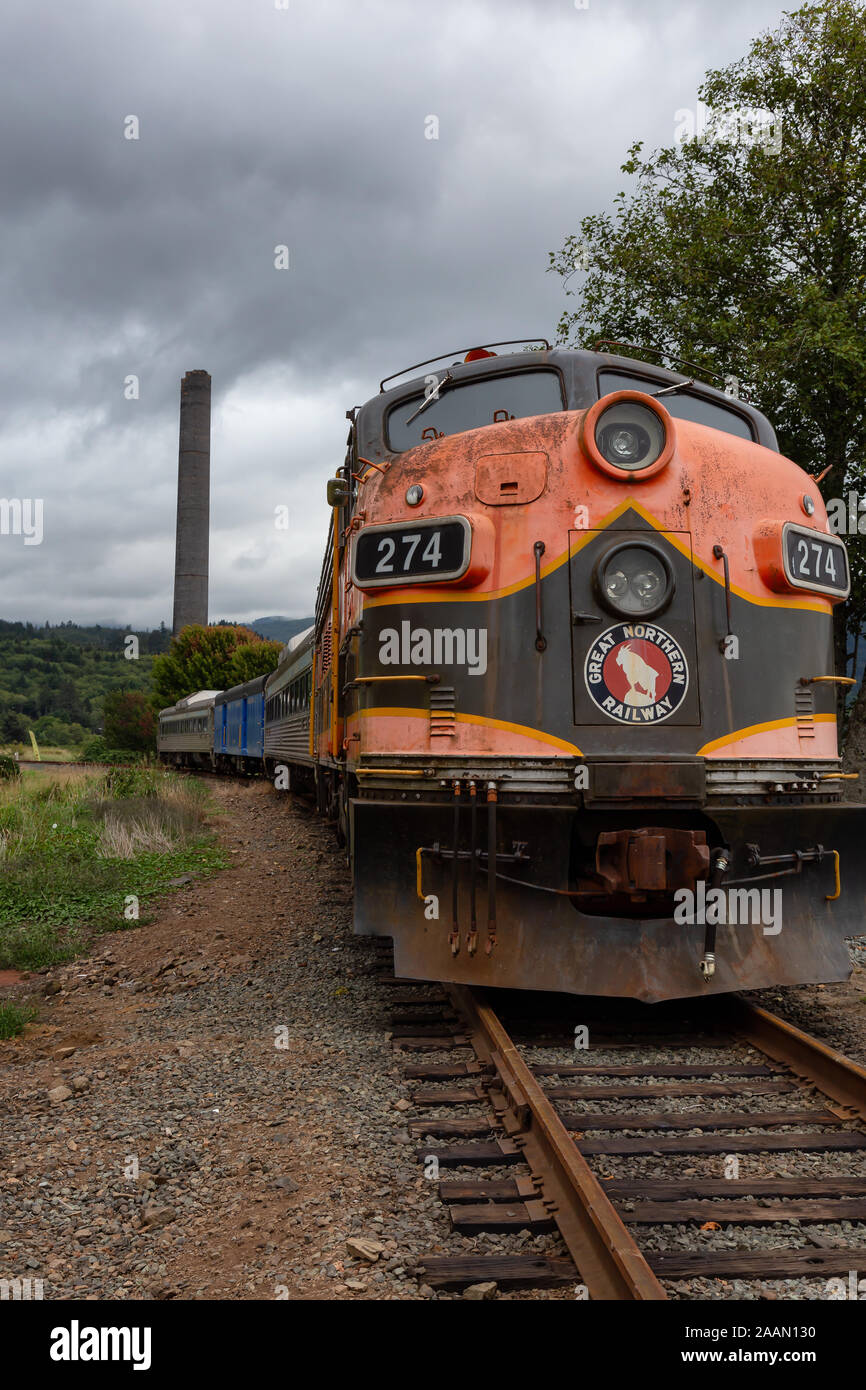 Oregon coast scenic railroad hi-res stock photography and images - Alamy