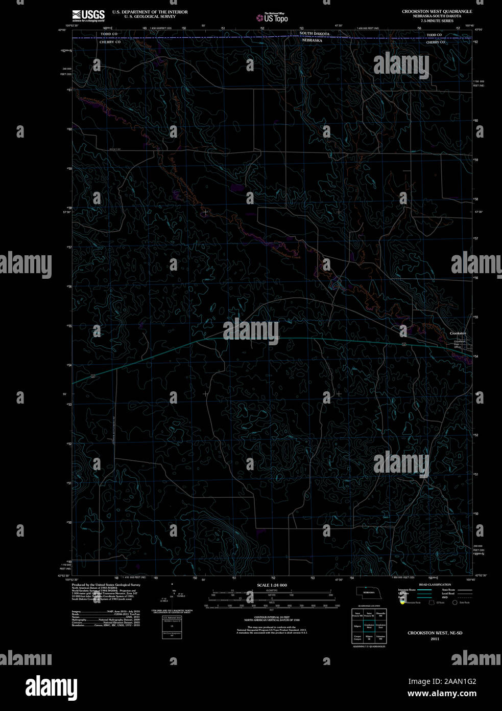 Map of crookston nebraska hi-res stock photography and images - Alamy