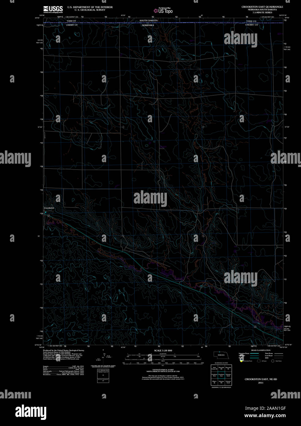 Map of crookston nebraska hi-res stock photography and images - Alamy