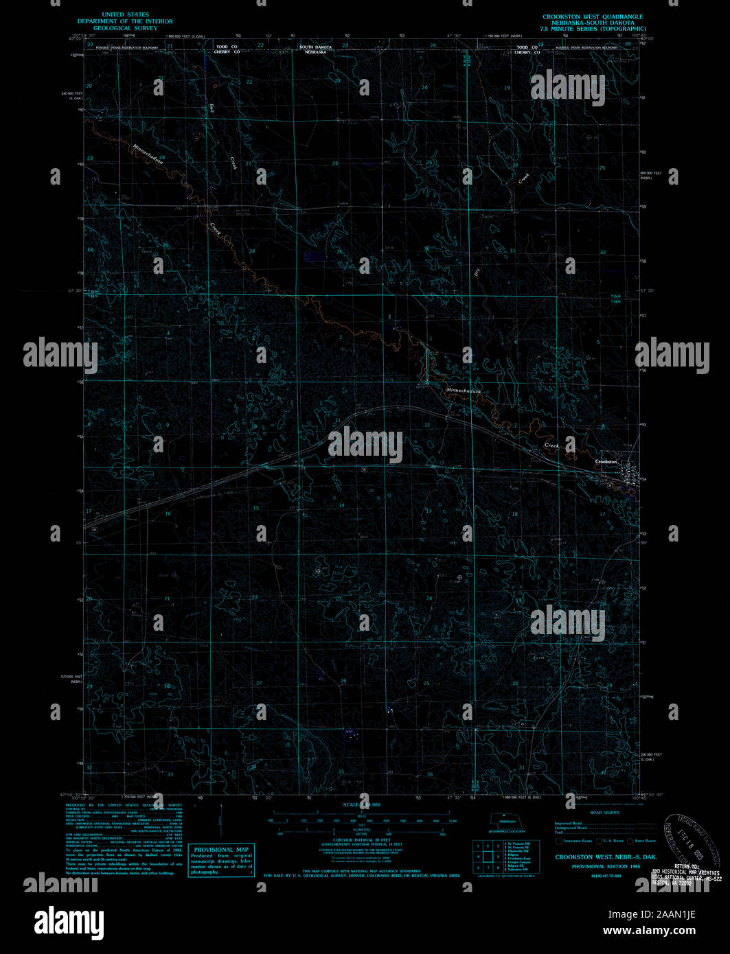 Map of crookston nebraska hi-res stock photography and images - Alamy