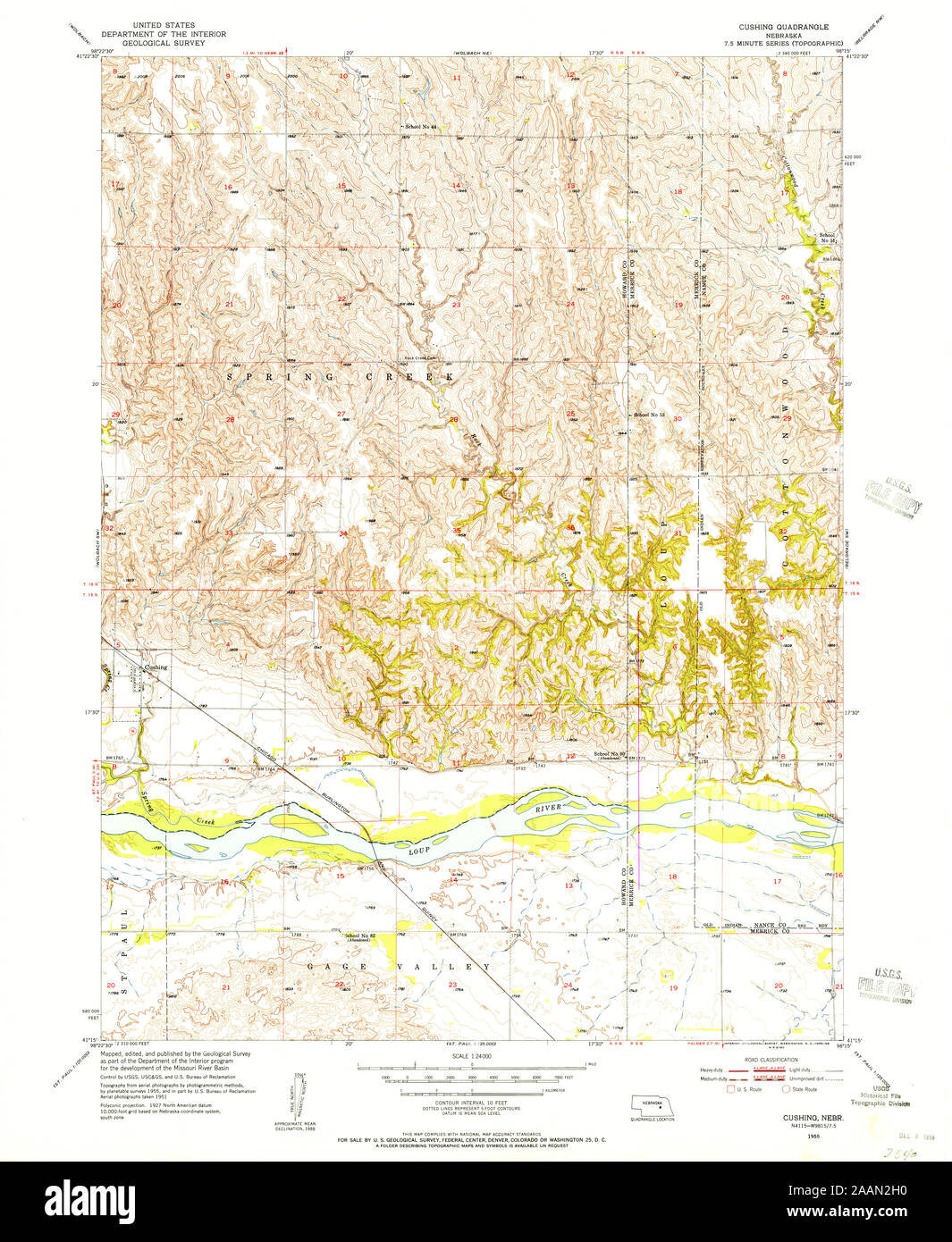 Map of cushing hi-res stock photography and images - Alamy