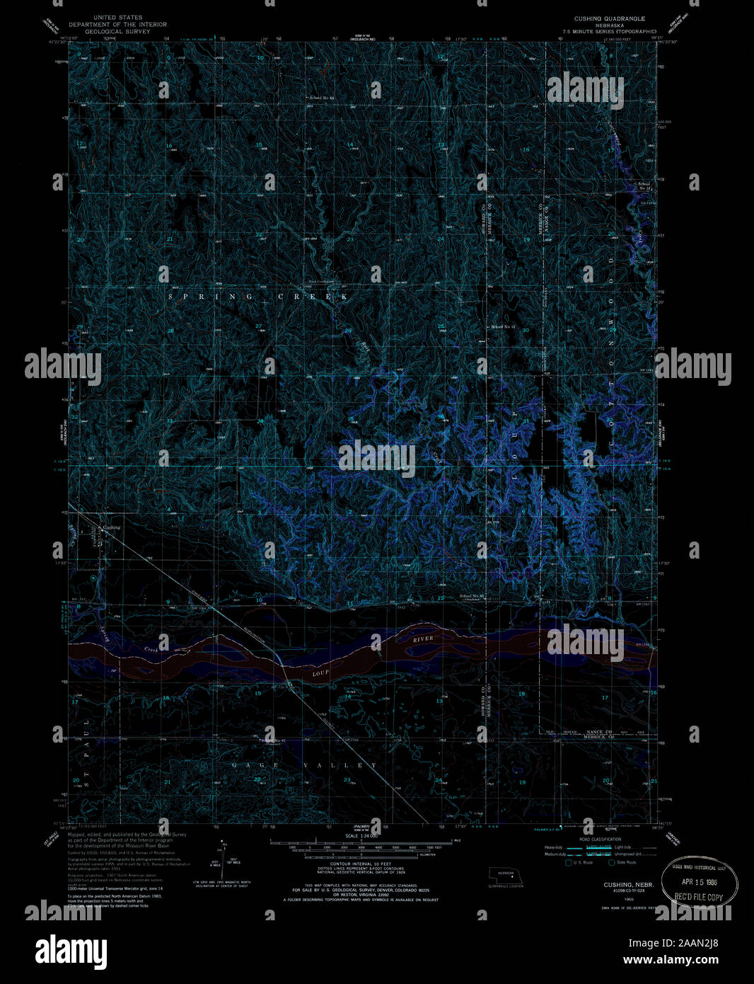 Map of cushing hi-res stock photography and images - Alamy