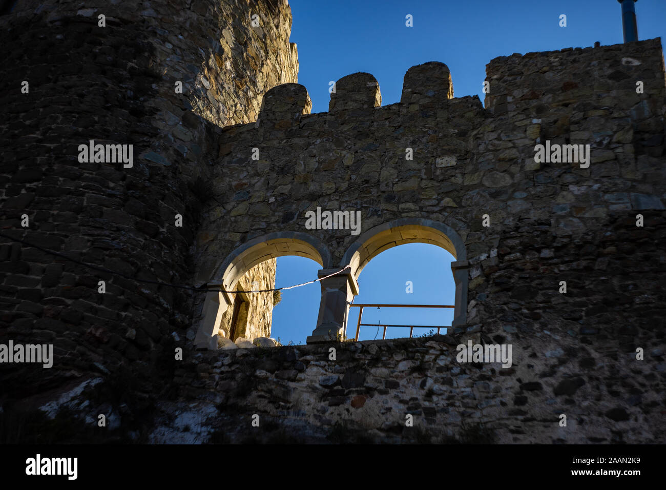 18 NOVEMBER 2019, GEORGIA: Famous man monastery Mzovreti located in ...