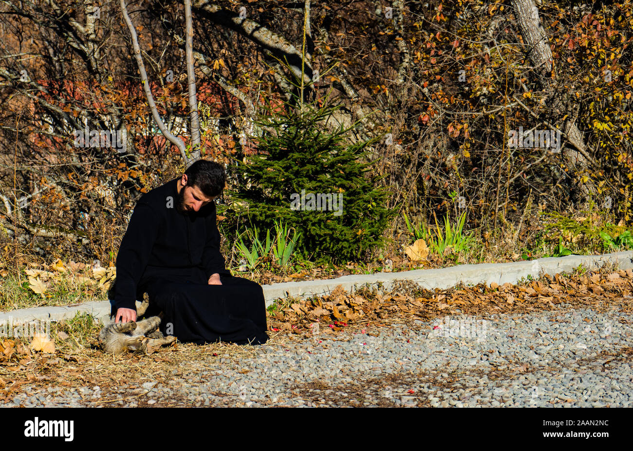 Monk yard hi-res stock photography and images - Alamy