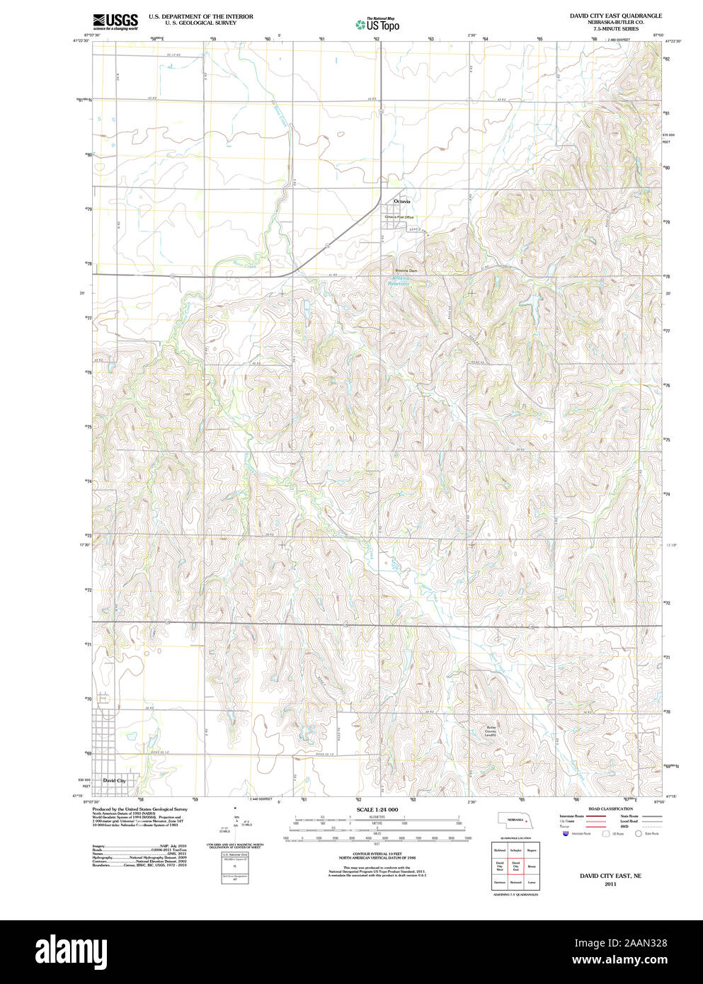 David city nebraska map hi-res stock photography and images - Alamy