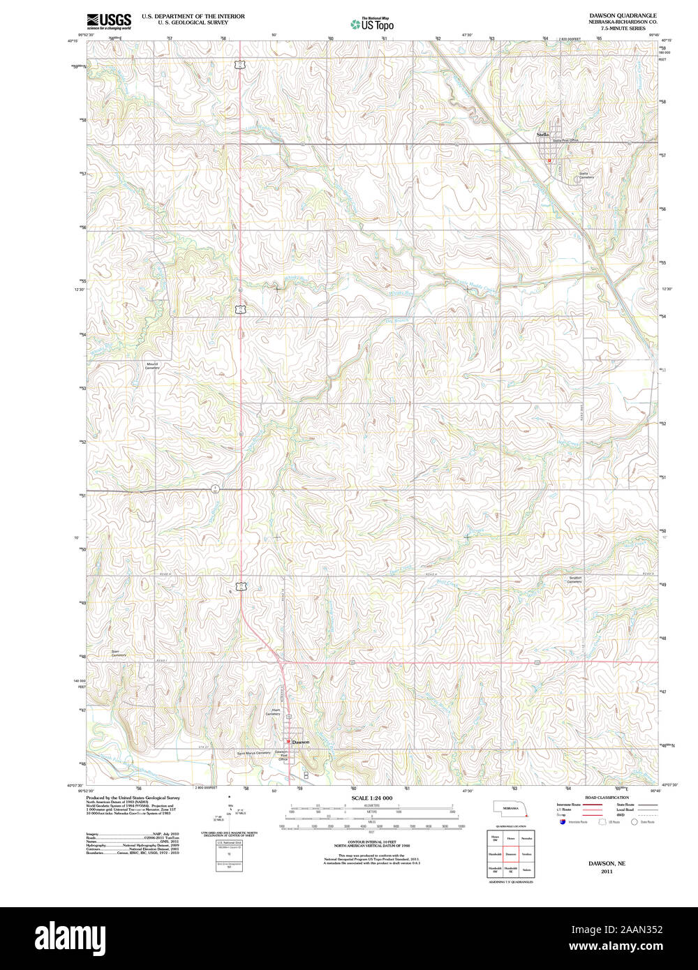 Dawson nebraska map Cut Out Stock Images & Pictures - Alamy