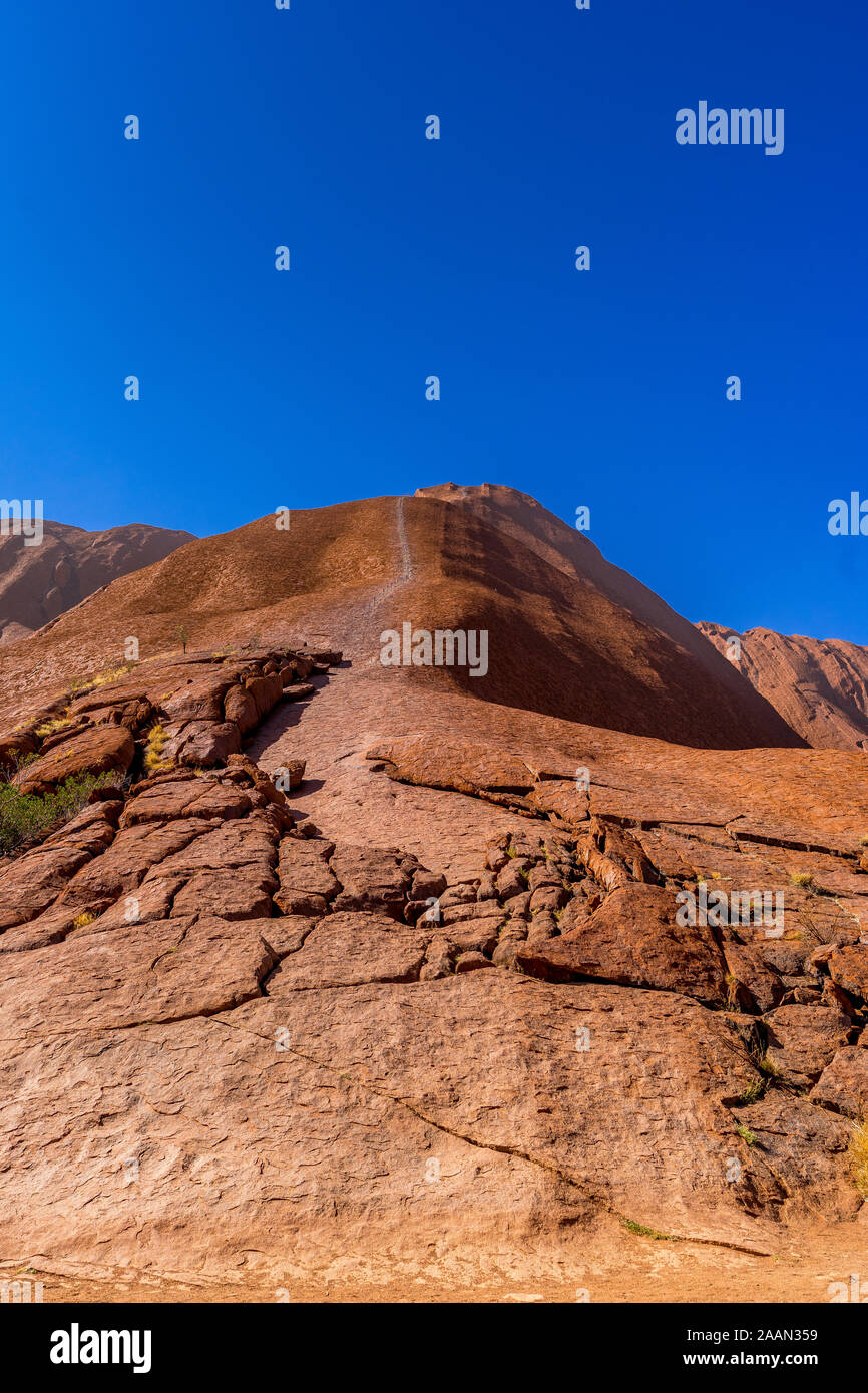 Scars left from the Uluru (Ayres Rock) summit walk that was closed in ...