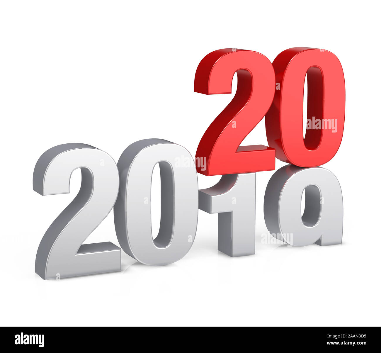 New Year 2020 Concept Isolated Stock Photo - Alamy