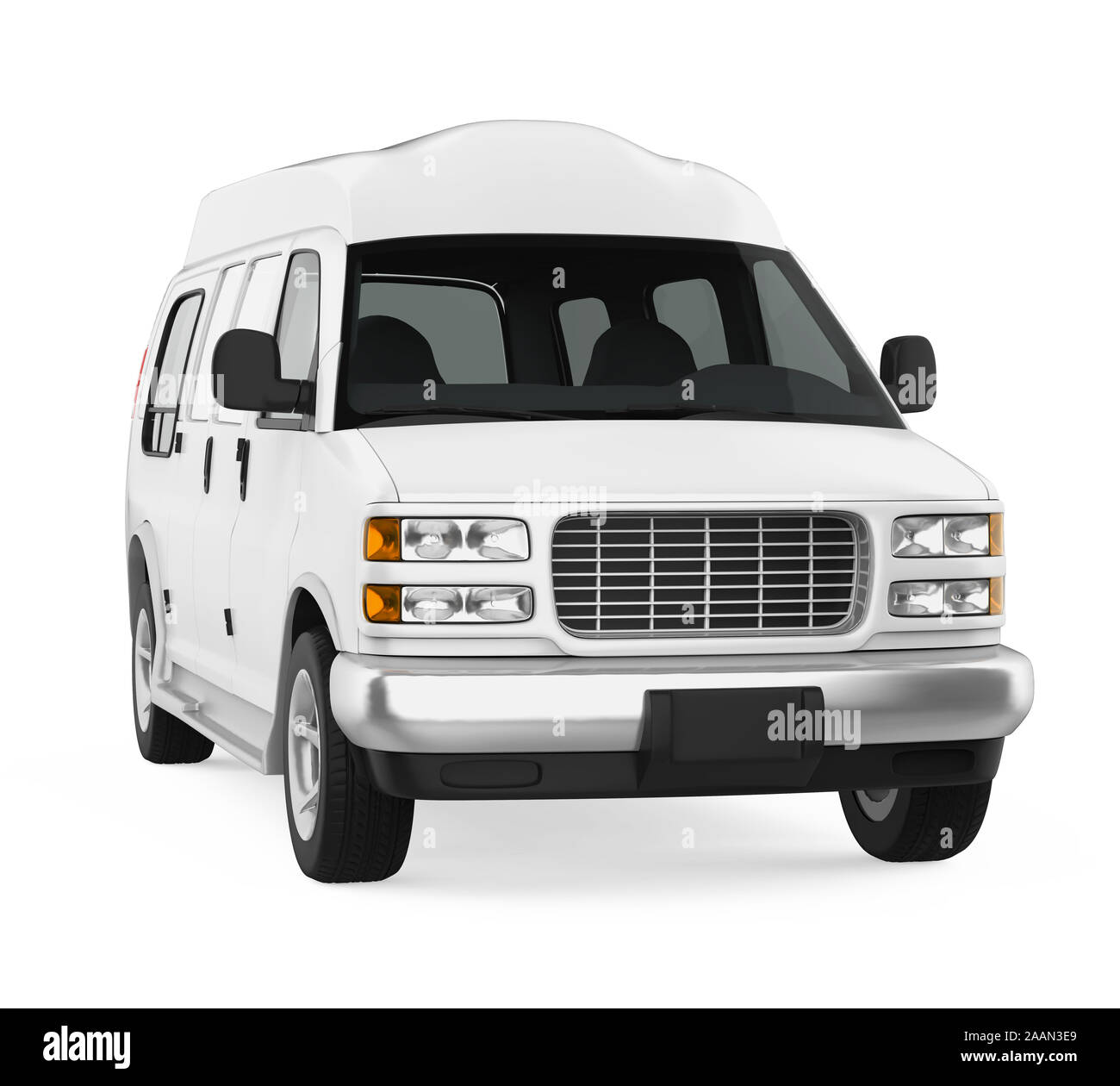 Delivery Van Isolated Stock Photo - Alamy