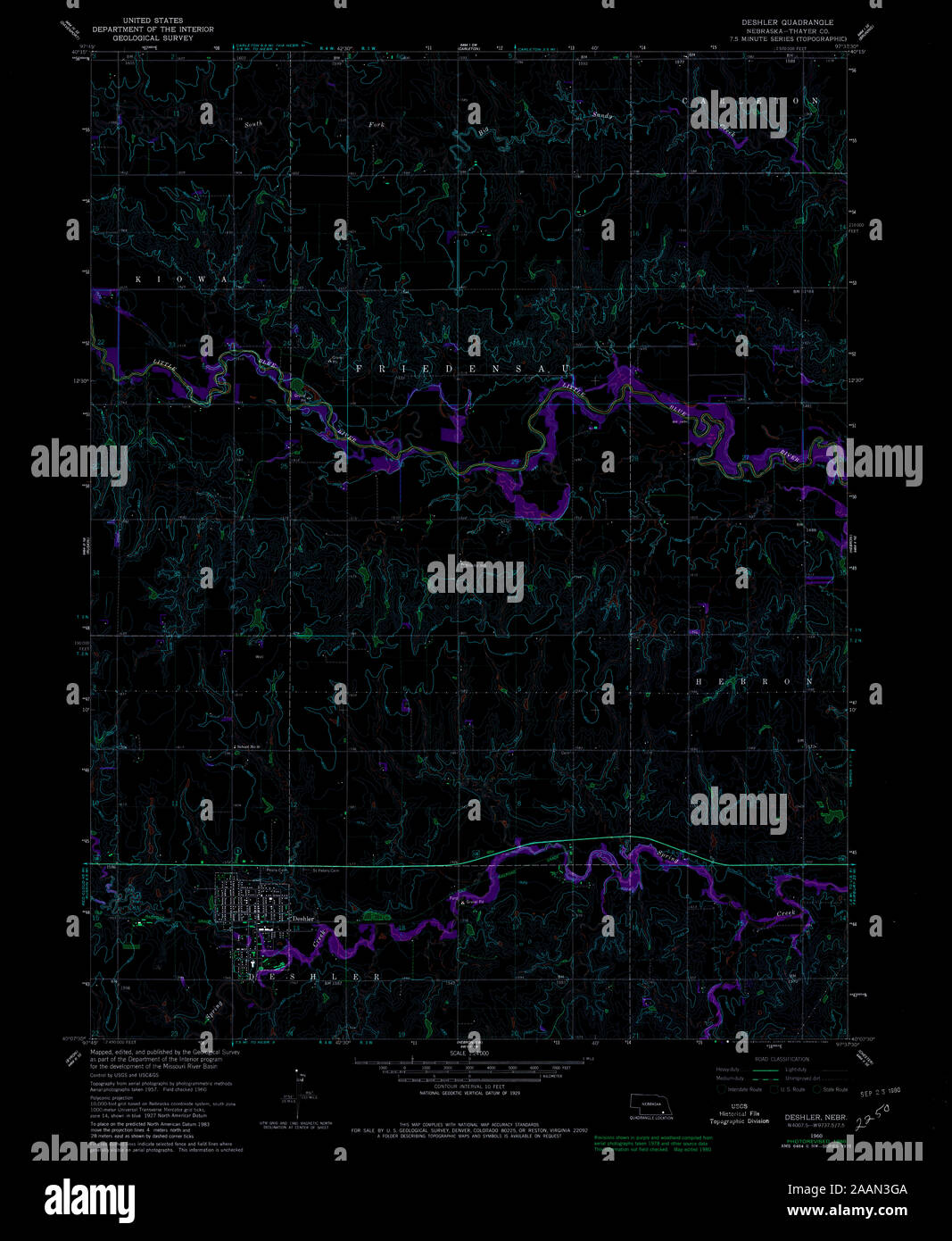 Map of deshler hi-res stock photography and images - Alamy