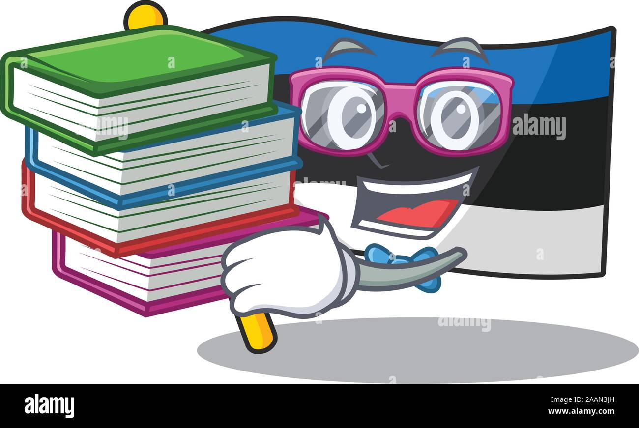 Happy flag estonia cartoon hi-res stock photography and images - Alamy