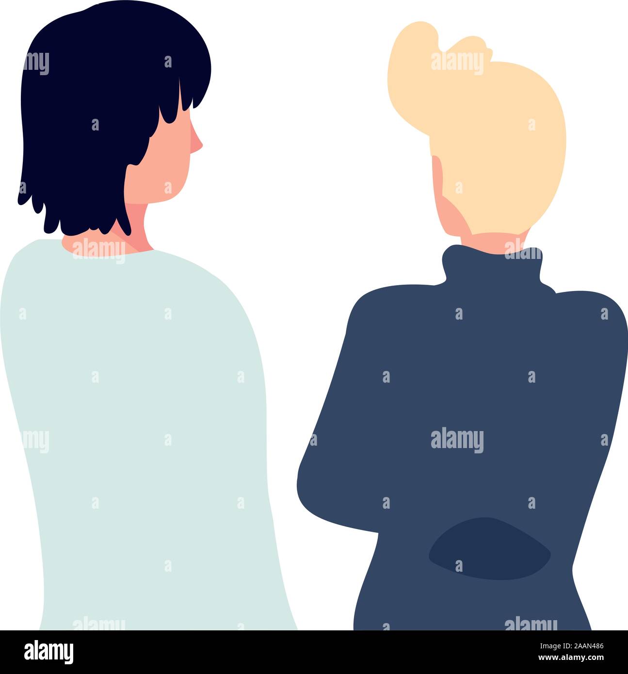 men of back position on white background vector illustration design ...