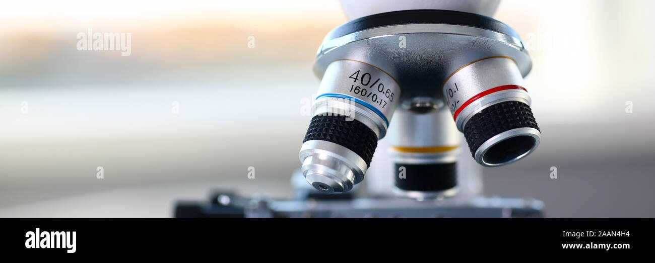 Head microscope on the background laboratory Stock Photo - Alamy