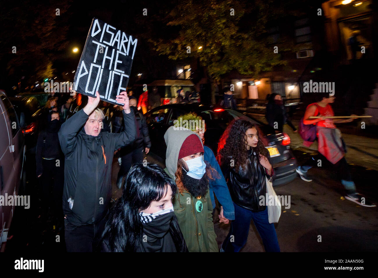New York, USA. 22nd Nov, 2019. Over a thousand people gathered at ...