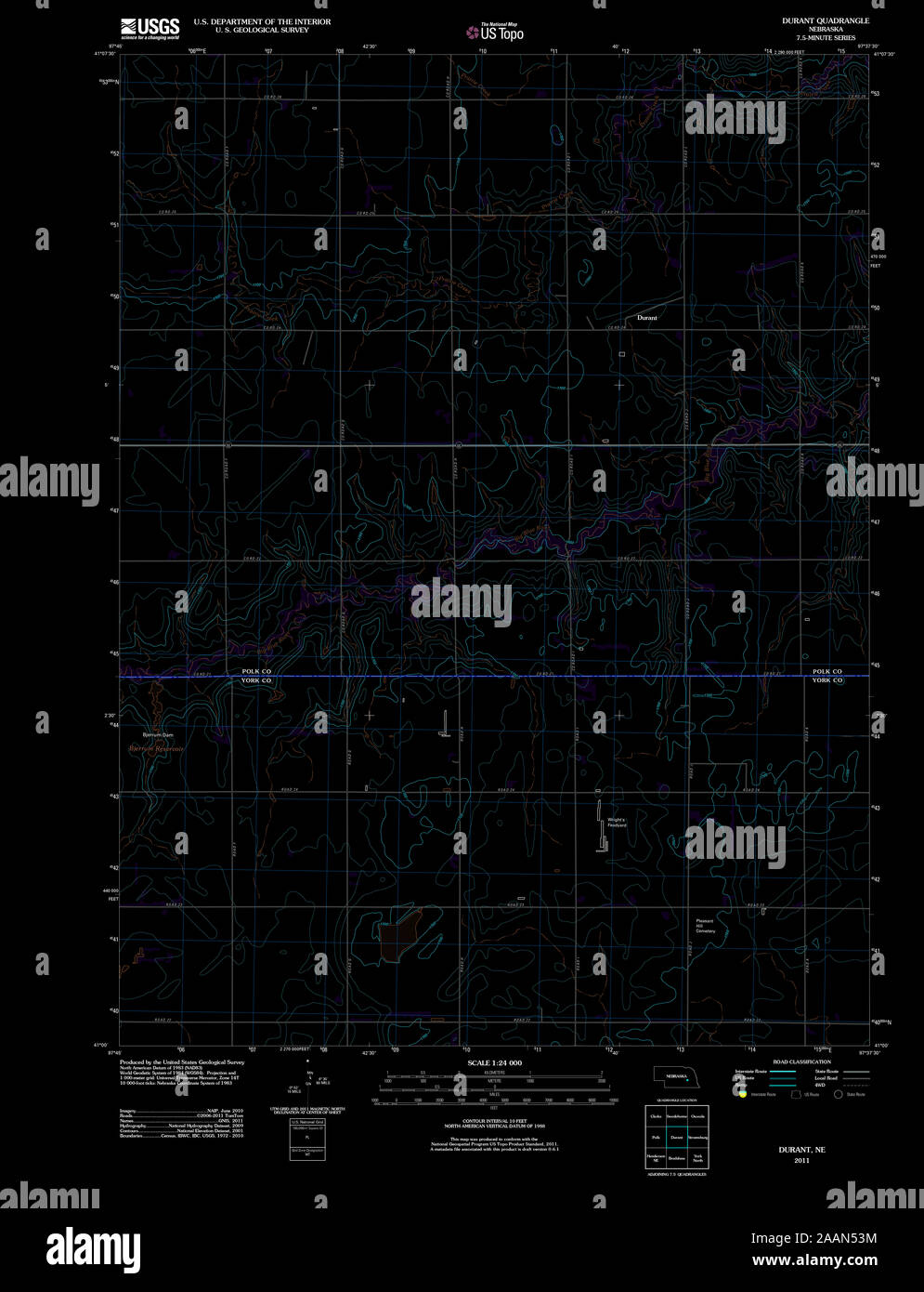 Map of durant hi-res stock photography and images - Alamy