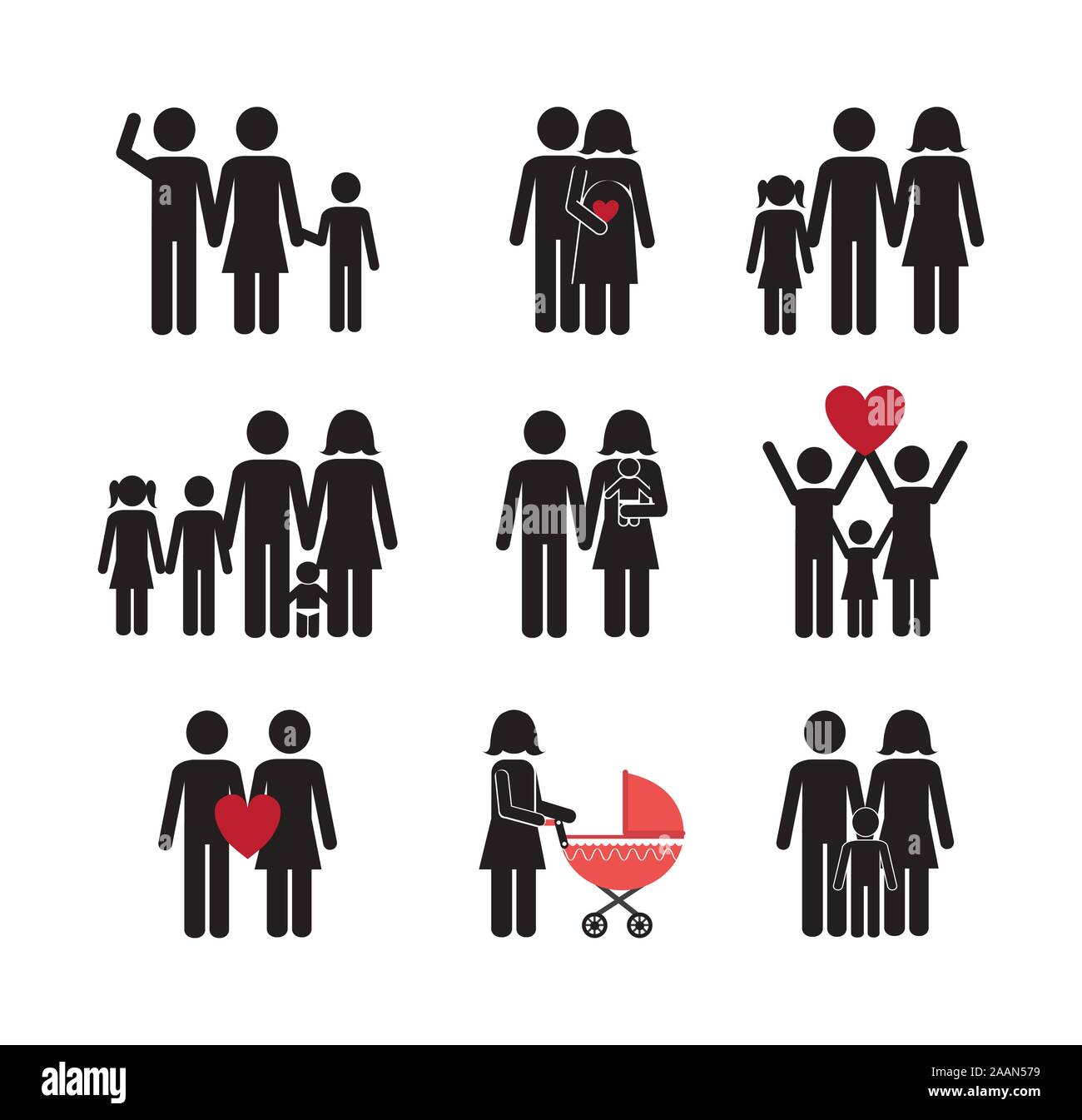 Family Members Cut Out Stock Images & Pictures - Alamy