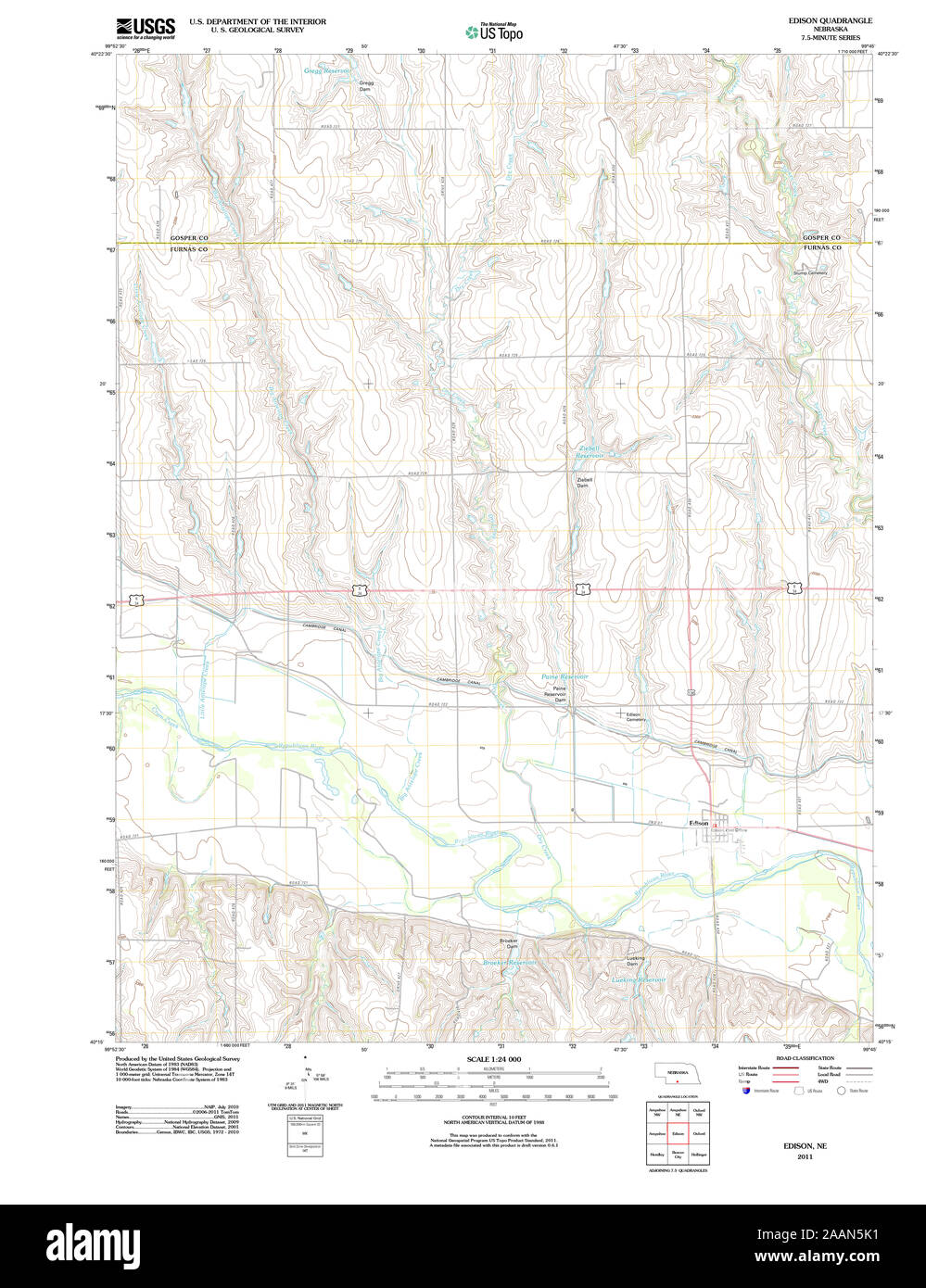 Map of edison hi-res stock photography and images - Alamy