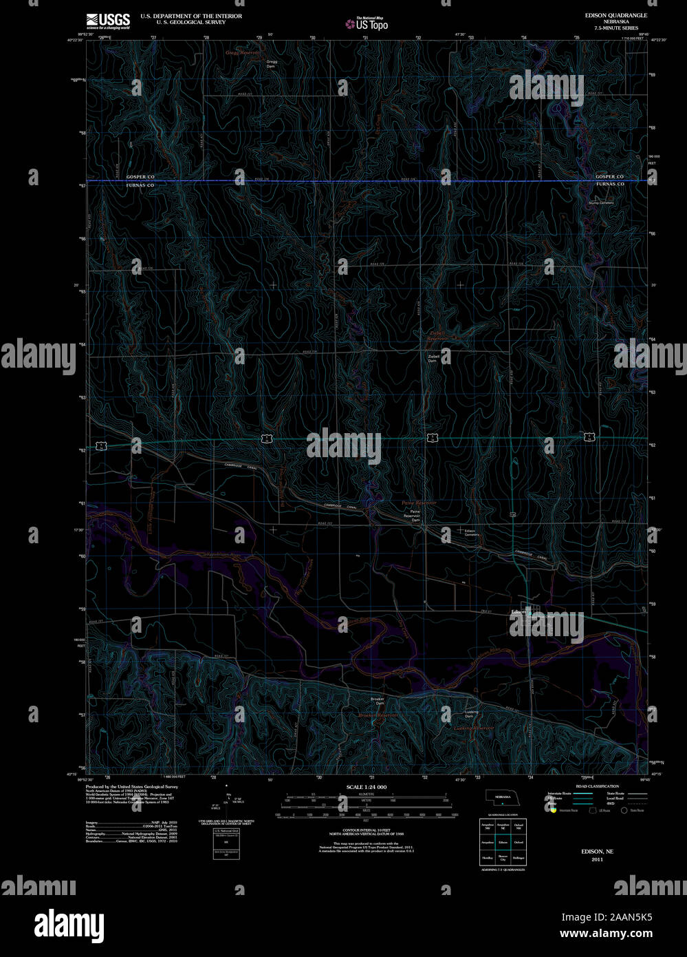 Map of edison hi-res stock photography and images - Alamy