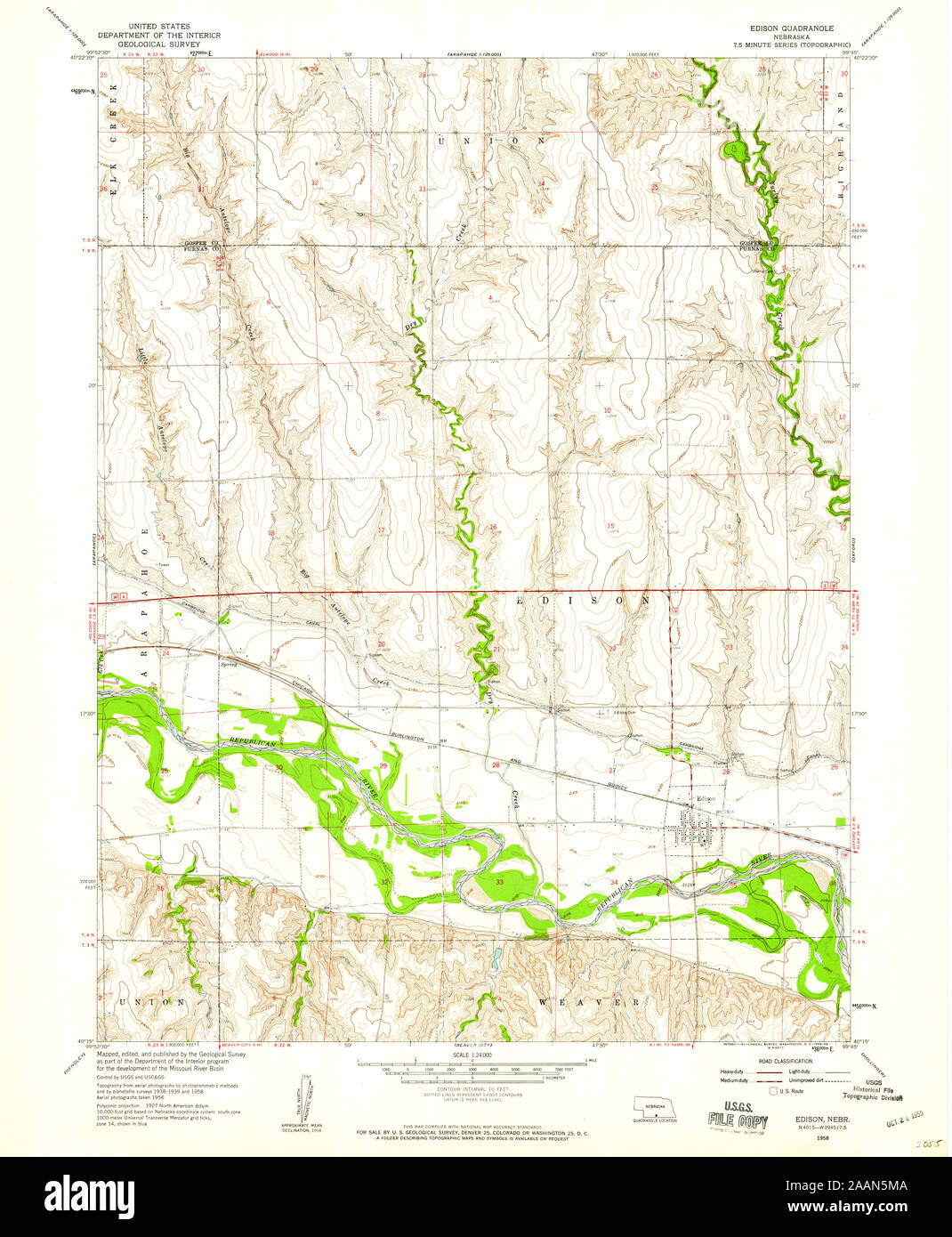 Map of edison hi-res stock photography and images - Alamy