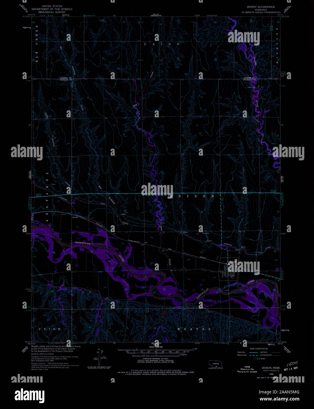Map of edison hi-res stock photography and images - Alamy