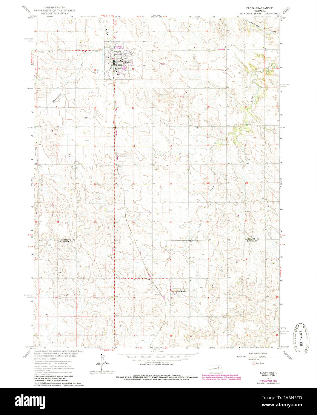 Map of elgin Cut Out Stock Images & Pictures - Alamy