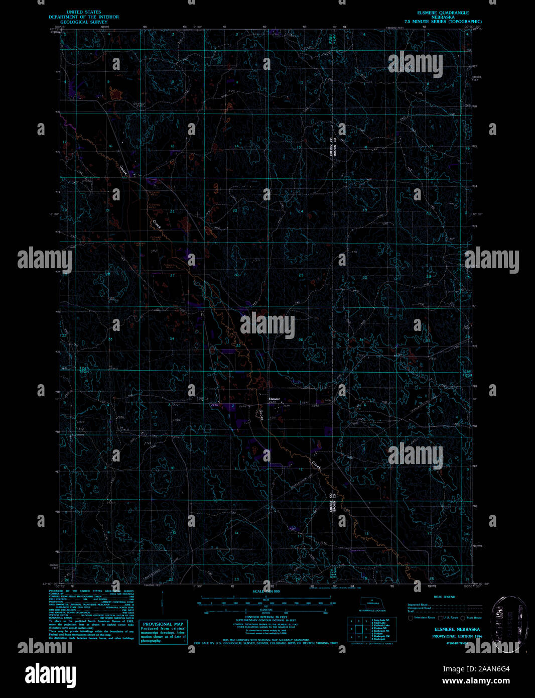 Map of elsmere nebraska hi-res stock photography and images - Alamy