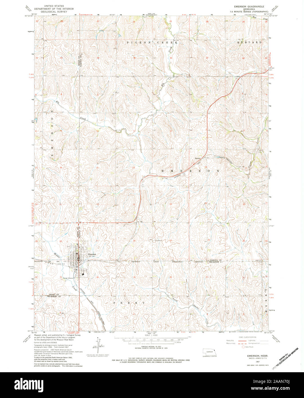 Map of emerson Cut Out Stock Images & Pictures - Alamy