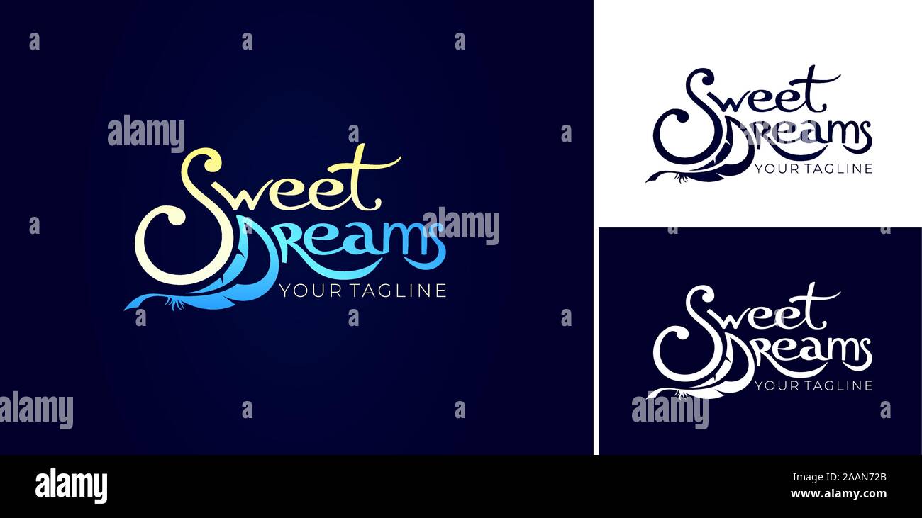 Logo Sweet Dreams. Icon Element Template Design Logos. business card ...