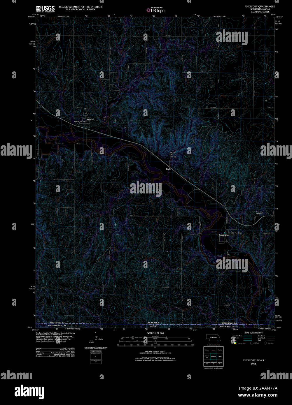 Endicott map hi-res stock photography and images - Alamy