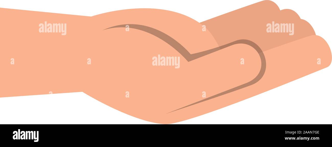 hand receiving human isolated icon Stock Vector Image & Art - Alamy