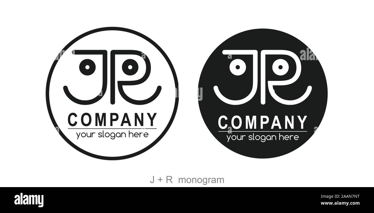Letter JR logo or monogram. blank for business card. For your business ...