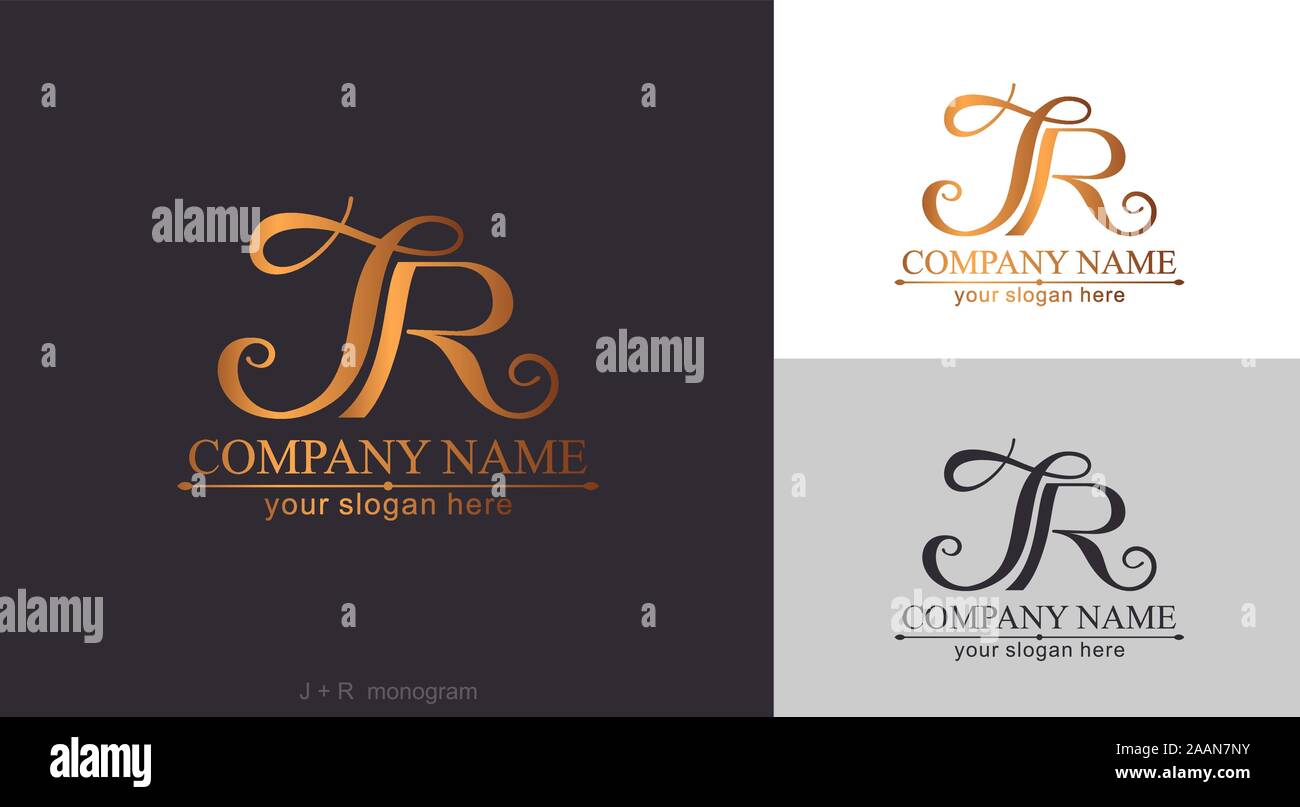 Letter JR logo or monogram. blank for business card. For your business ...