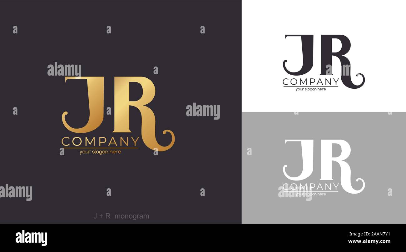 Letter JR logo or monogram. blank for business card. For your business ...